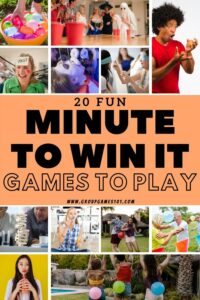 20 Fun Minute to Win it Games to Play | Group Games 101