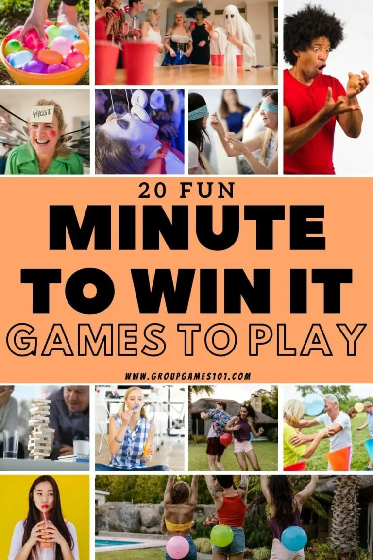 20 Fun Minute to Win it Games to Play | Group Games 101