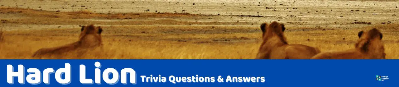 52 Lion Trivia Questions (and Answers) | Group Games 101